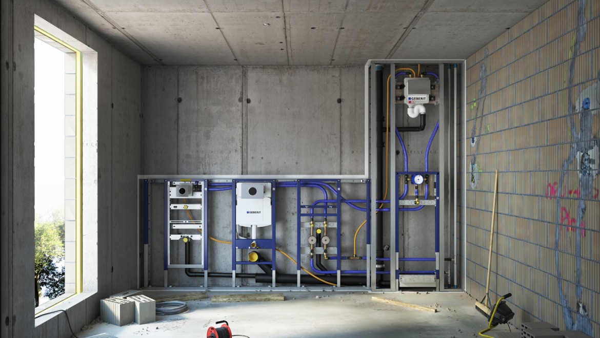 Système d’installation pour paroi en applique Geberit Duofix | Geberit.lu